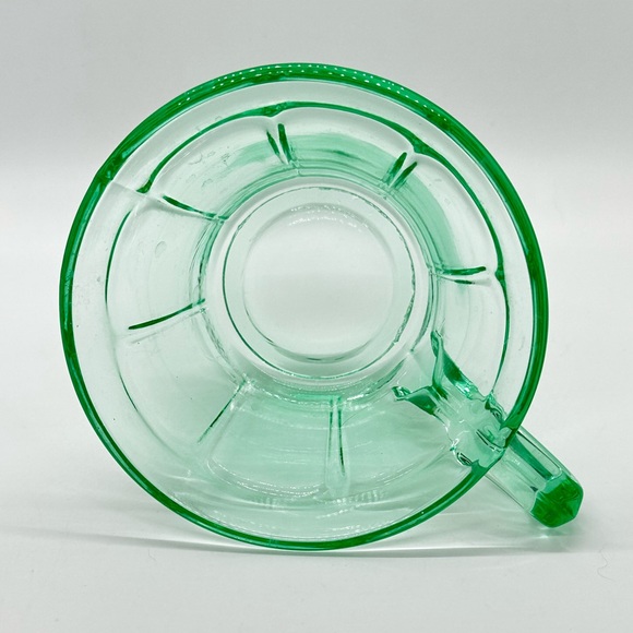 Kitchen | Vintage Retro Uranium Glass Tea Cup And Saucer Set | Poshmark